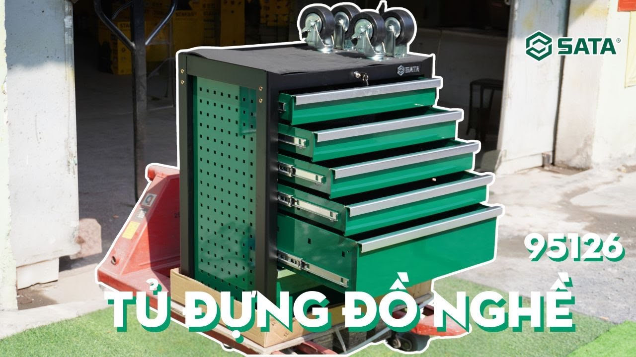 Tủ đựng đồ nghề Sata 95126 - YouTube