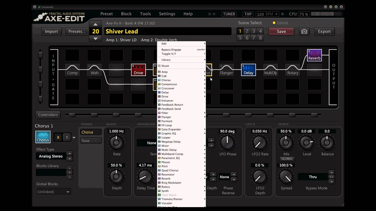 Live Blending Clean and Lead Tones in the Axe-Fx II - YouTube