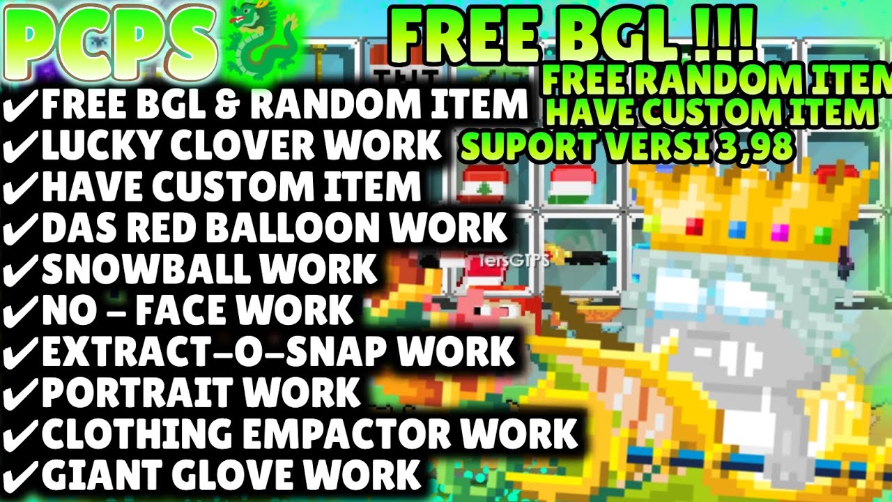 FREE BGL & RANDOM ITEM🐉| NEW GROWTOPIA PRIVATE SERVER TERBARU | BEST ...