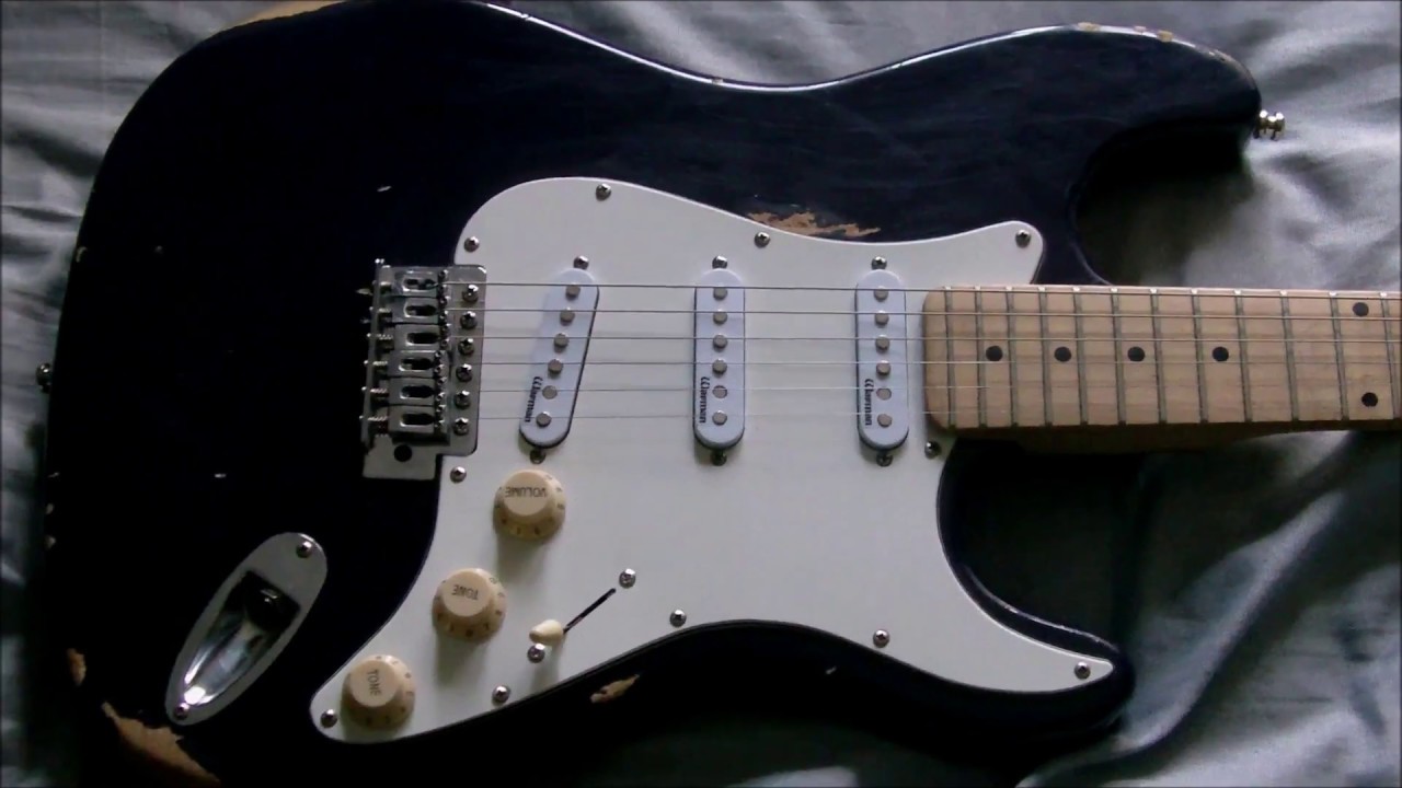How I Reliced My Strat Style Guitar - YouTube