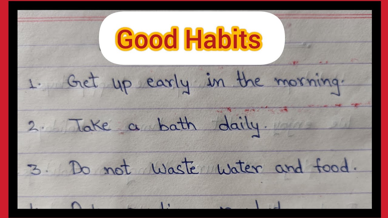 10 Good Habits|| Good Habits 10 Lines essay|| Daily Habits|| 10 Lines ...