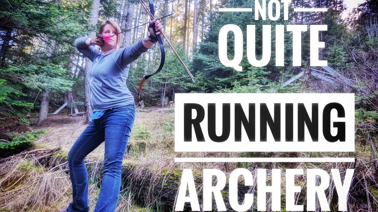 walking archery first attempt - YouTube