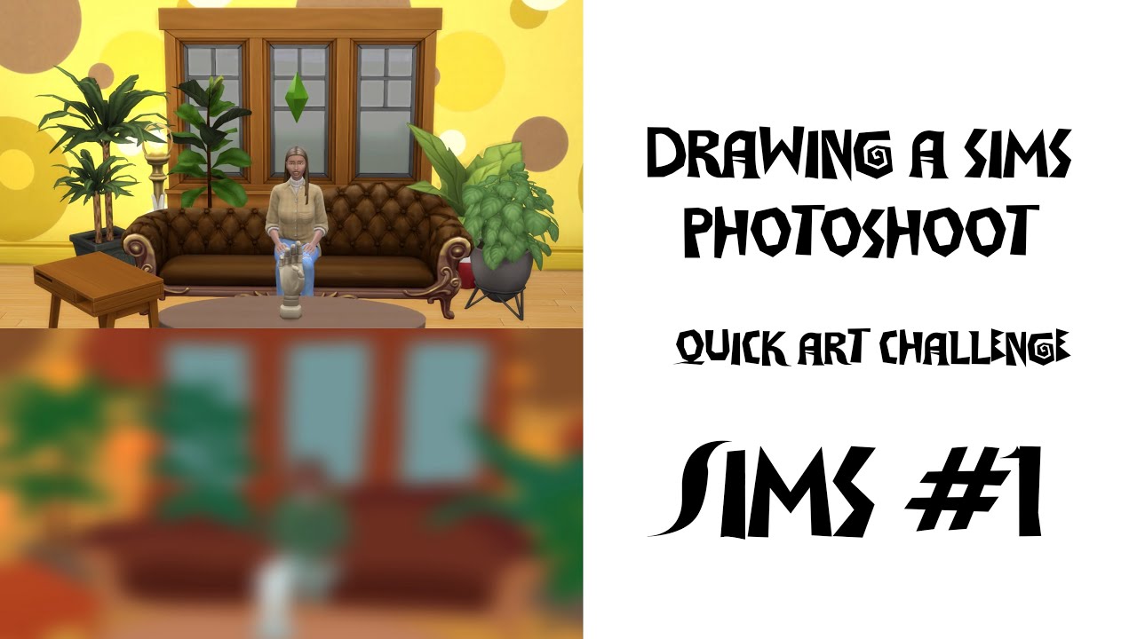 Drawing a sims 4 photoshoot | Kats Abstract World | The Sims Gameplay ...