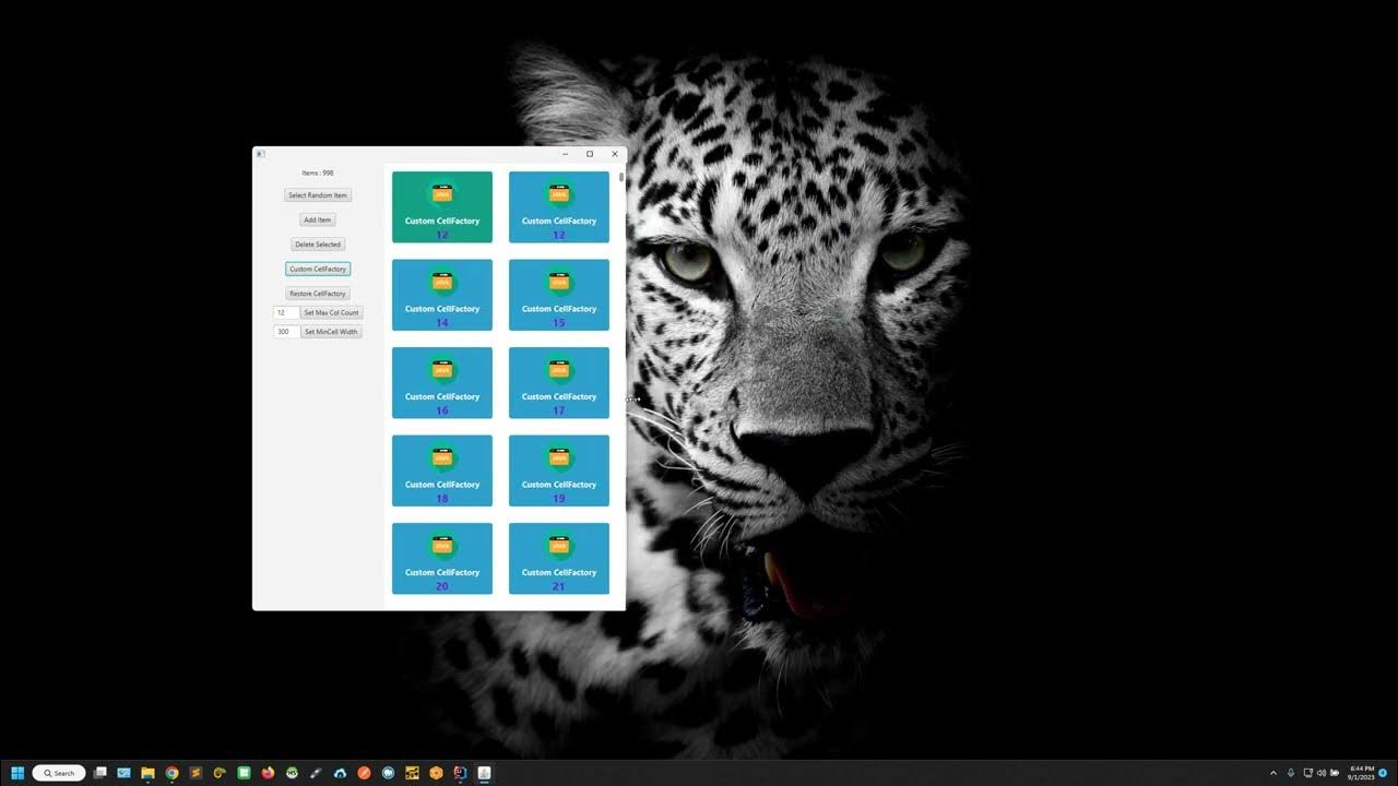 JavaFx FlexGrid Responsive Control. Best Layout - YouTube
