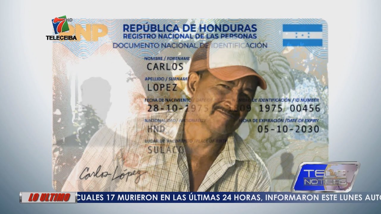 LLEGA I LOTE DE NUEVAS TARJETAS DE IDENTIDAD A HONDURAS - YouTube