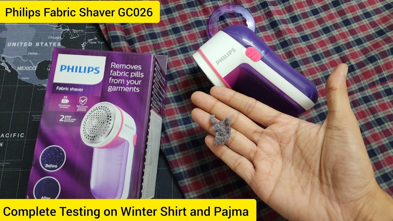 Philips Fabric Shaver GC026 | Removes Fabric Lint/ Pills From Winter ...