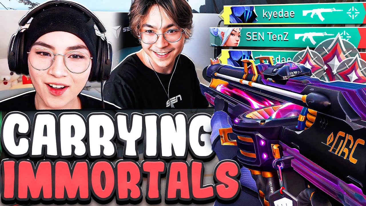 Kyedae & TenZ CARRYING IMMORTAL LOBBIES !!! - YouTube