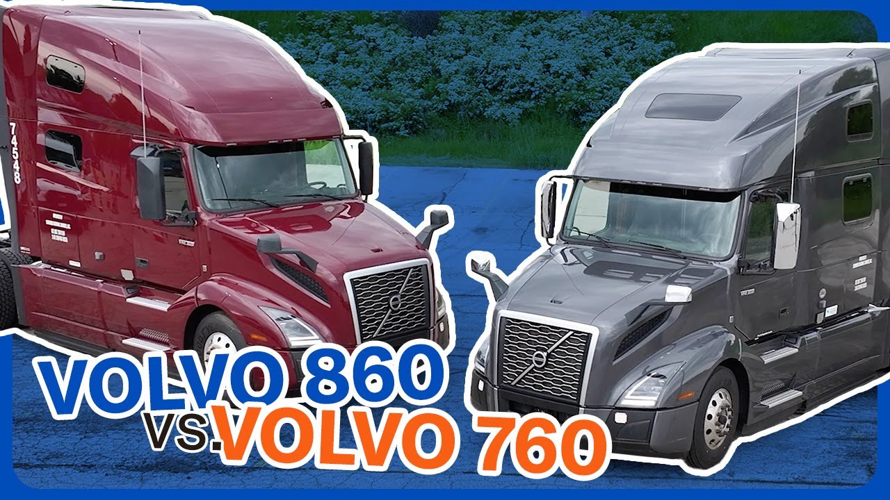 Semi-truck review: Volvo 860 vs. Volvo 760 - YouTube