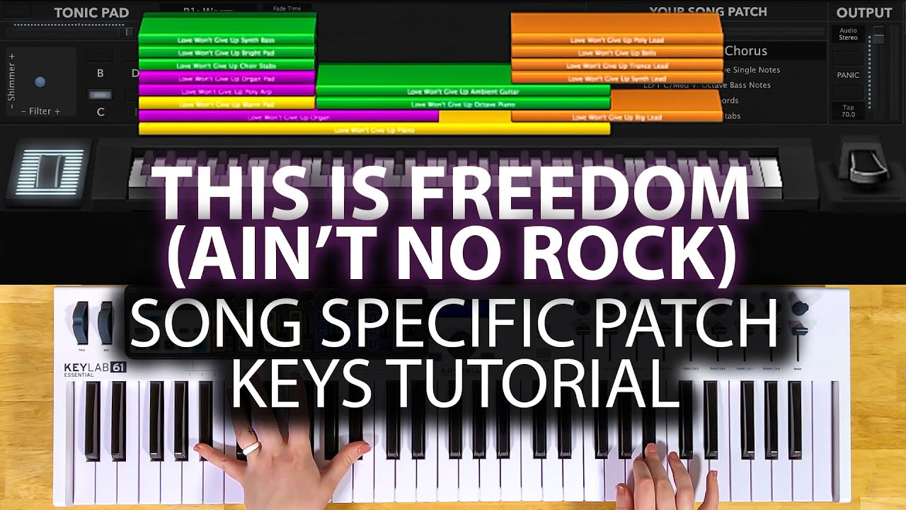 This Is Freedom (Ain't No Rock) MainStage patch keyboard tutorial- The ...