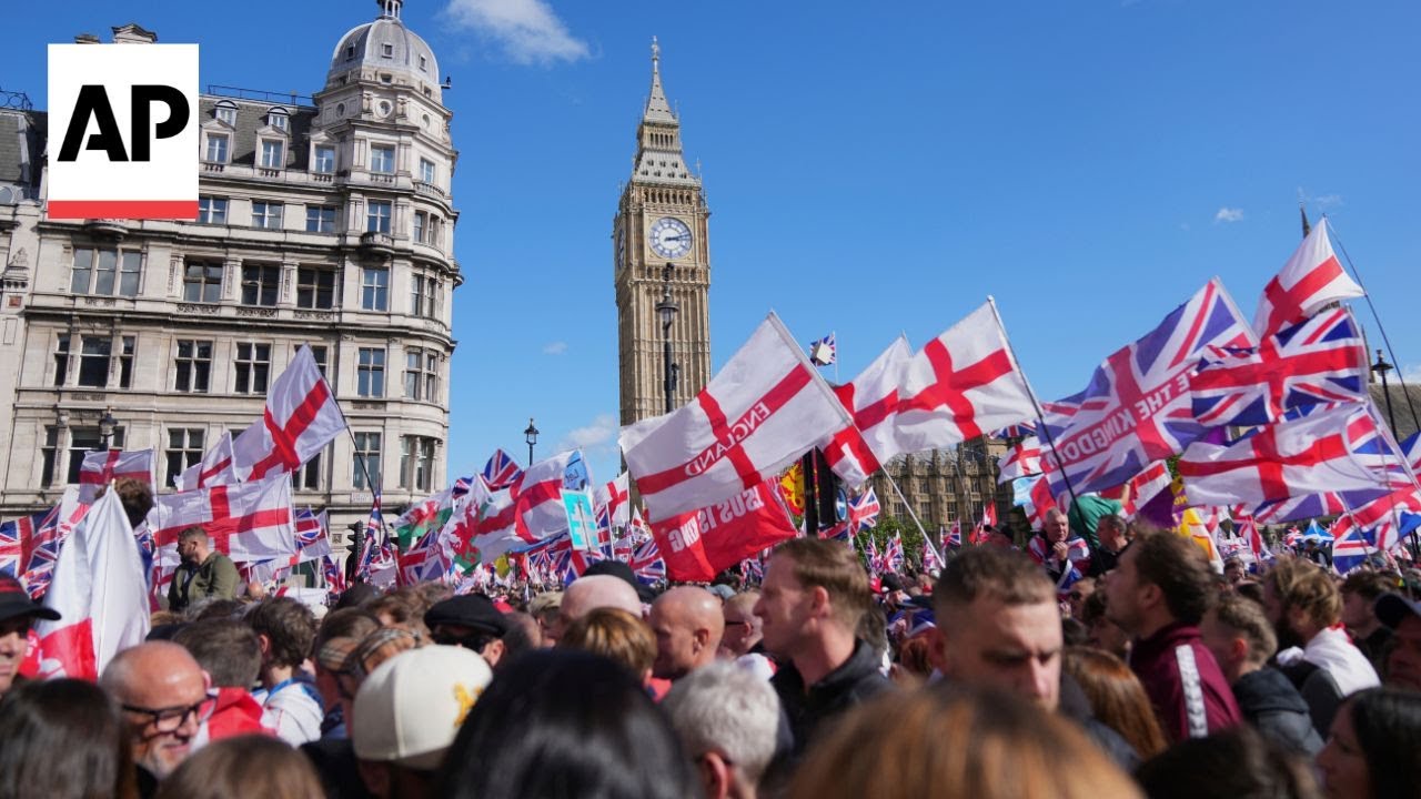More than 100,000 people attend London march organized by far-right ...