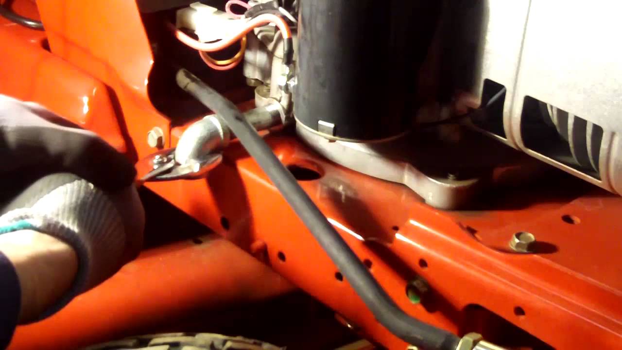 How To: Change the oil in a lawn tractor - YouTube