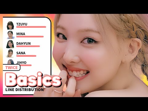TWICE - Basics (Line Distribution) - YouTube