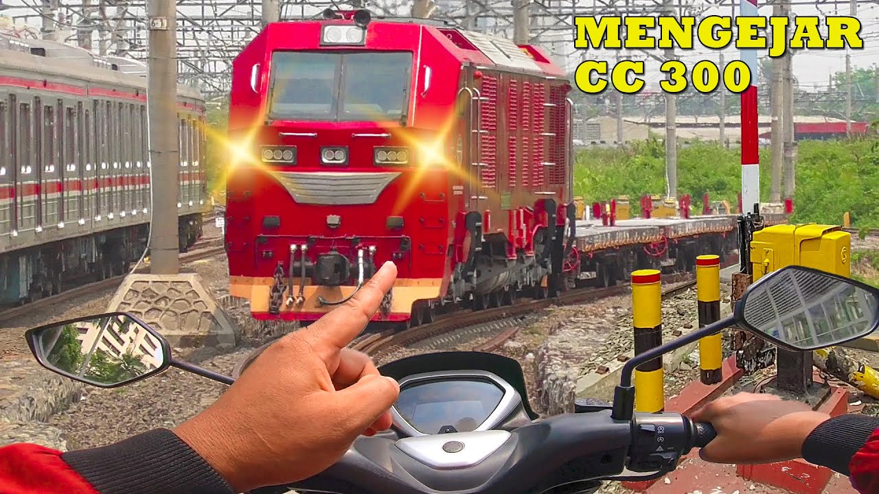 SERU! MOTORIDE Mengejar LOKOMOTIF CC 300 Yg Selalu Menyedot Perhatian ...