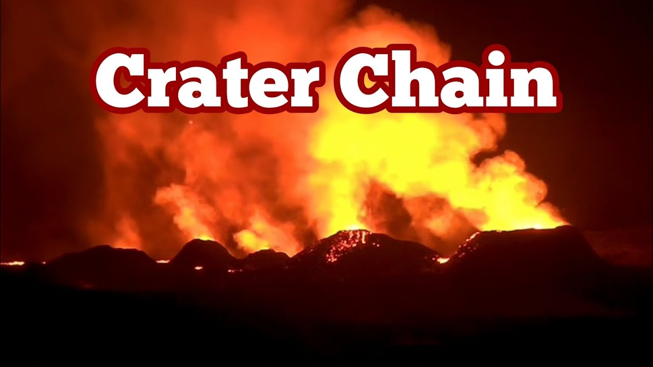 Crater Chain: Eruption Of Svartsengi Volcanic System, Sundhnúka Crater ...