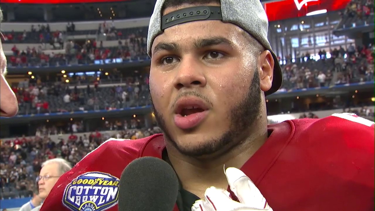 T.J. Edwards 2017 Cotton Bowl Postgame Interview - YouTube