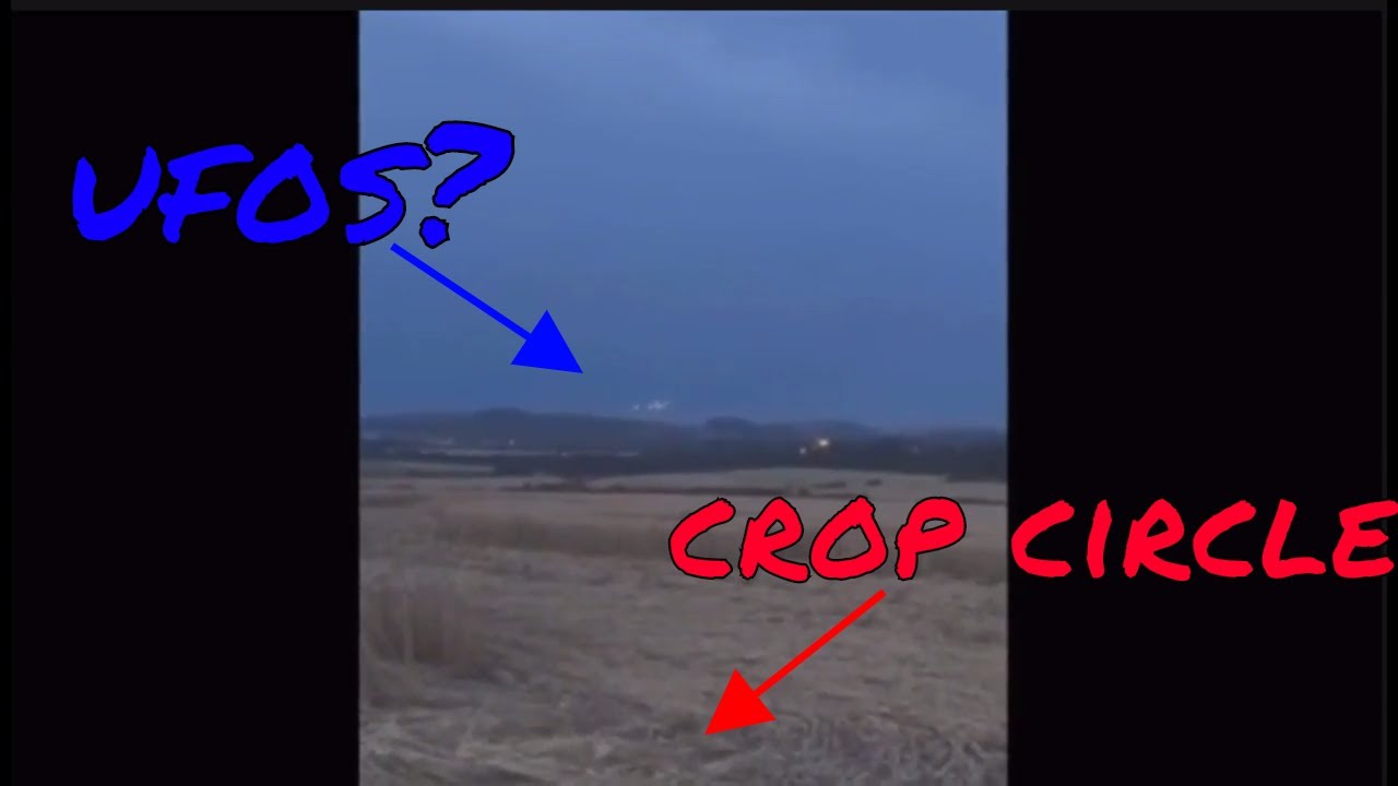 ufos filmed while inside a crop circle - YouTube