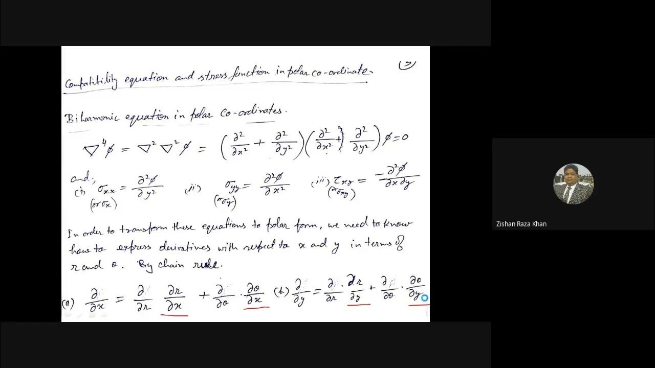 biharmonic equation in polar coordinate - YouTube