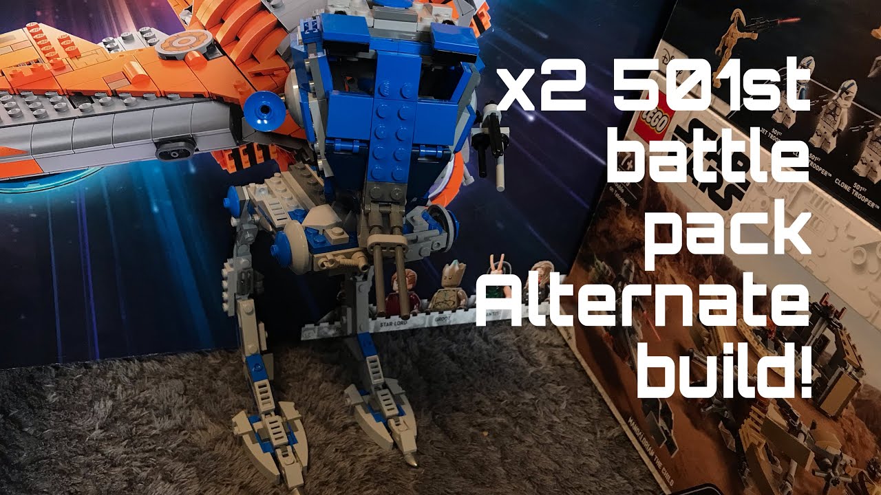 x2 501st battle pack alternate AT-ST build! - YouTube