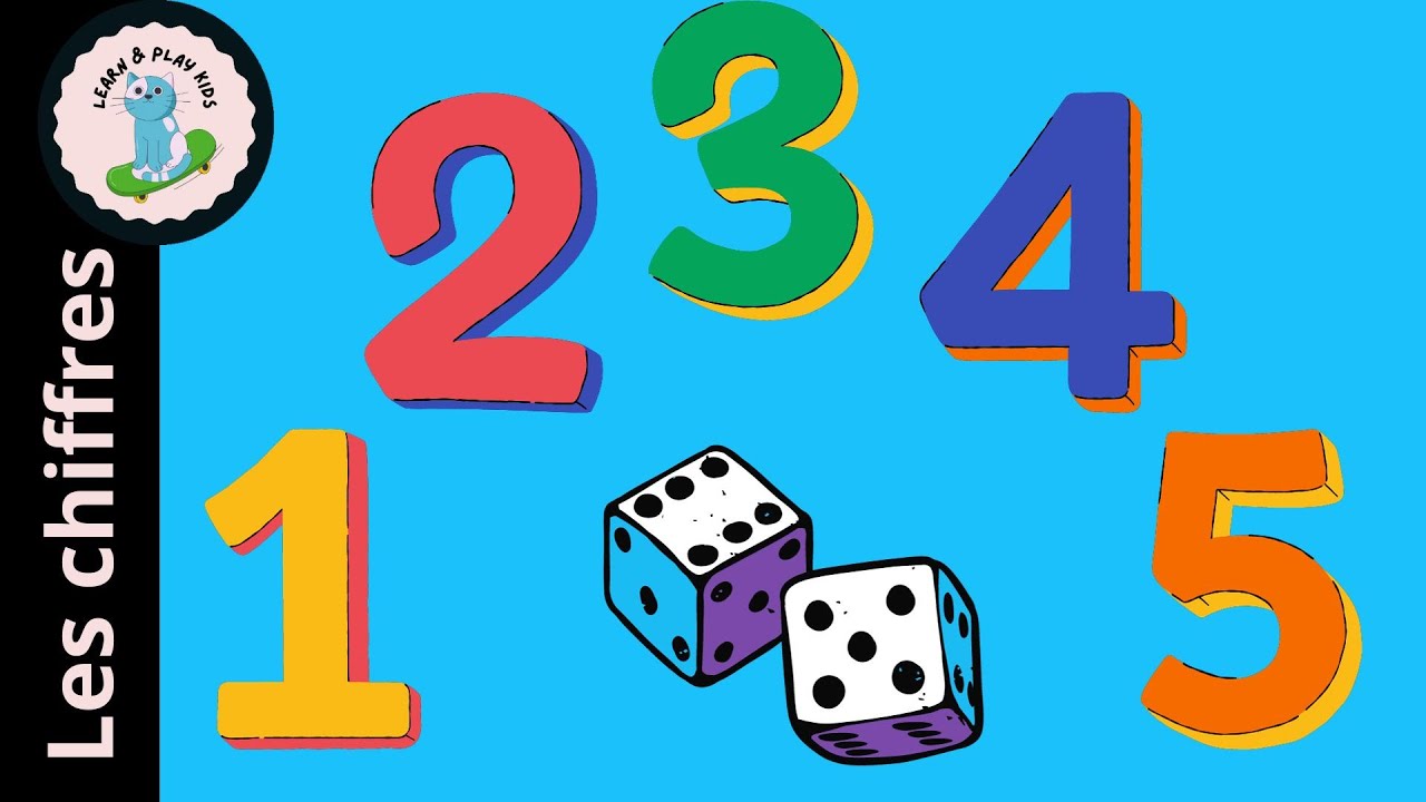 Apprendre les Chiffres de 1 à 5 avec constellations 🎲 Jeu Amusant pour ...