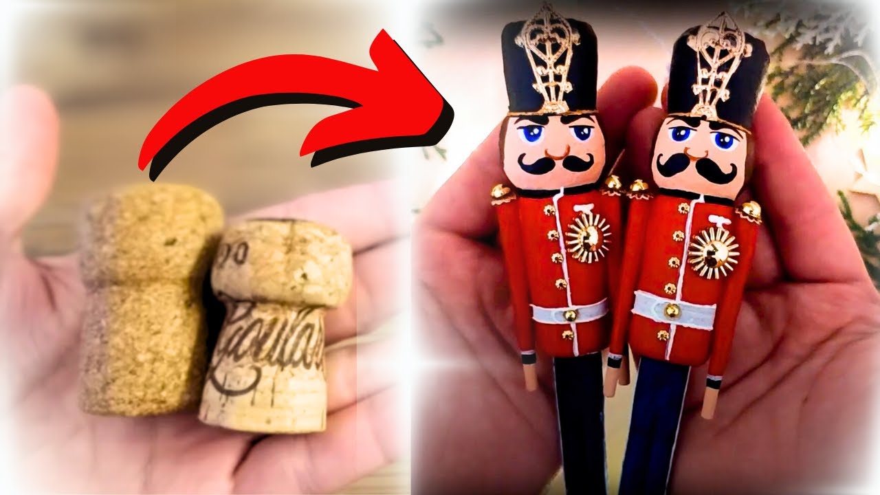Create Your Own Festive Nutcrackers in 60 Minutes! Wine Cork crafts ...