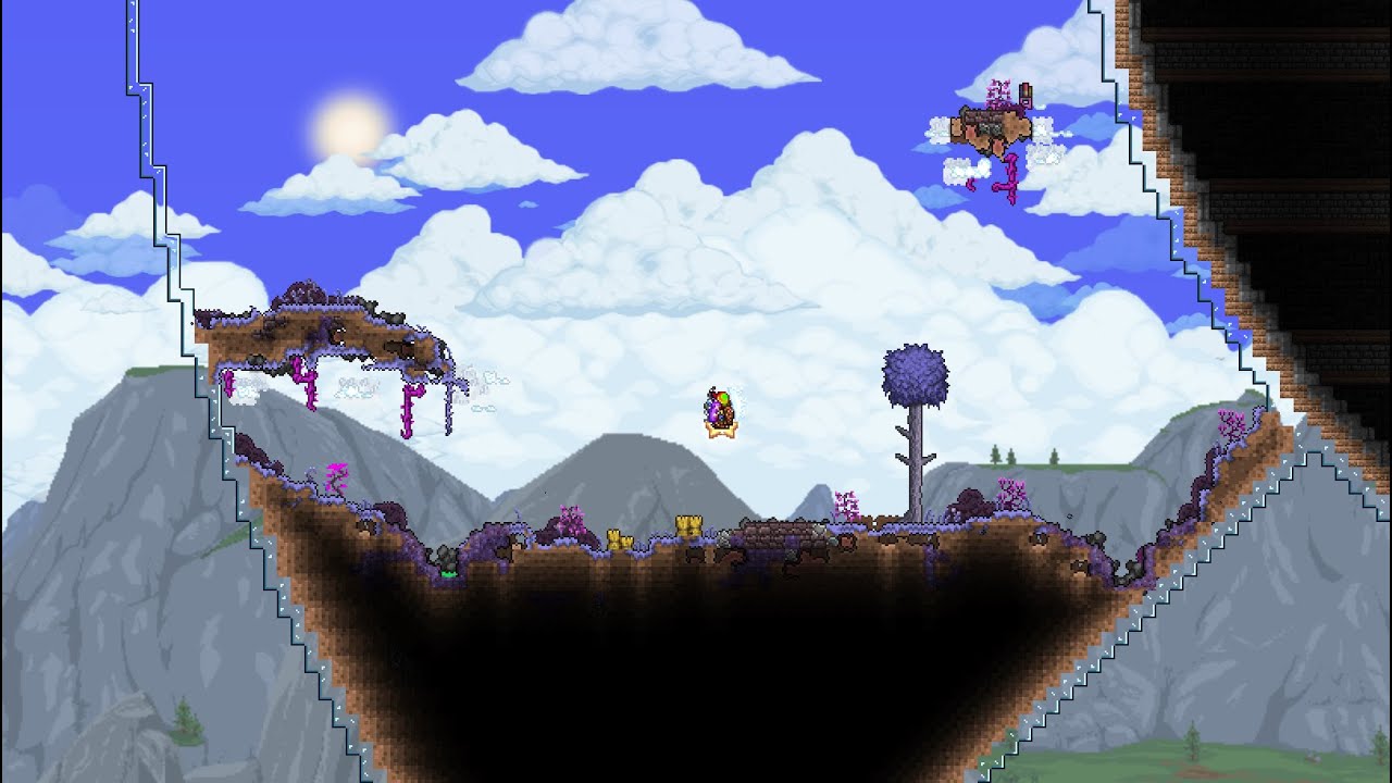 Terraria Building : Corruption Terrarium - YouTube