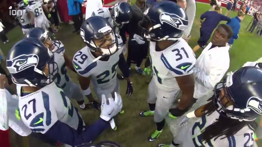 Seattle Seahawks Legion of Boom Huddle: "Who's Got My Back?" - YouTube