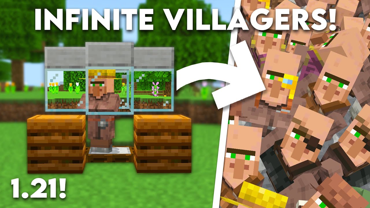 Minecraft EASY Infinite Villager Breeder in Bedrock 1.21 (MCPE/Xbox/PS4 ...