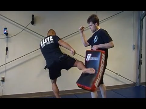 Muay Thai - Right Kick Setup Like Jose Aldo - YouTube