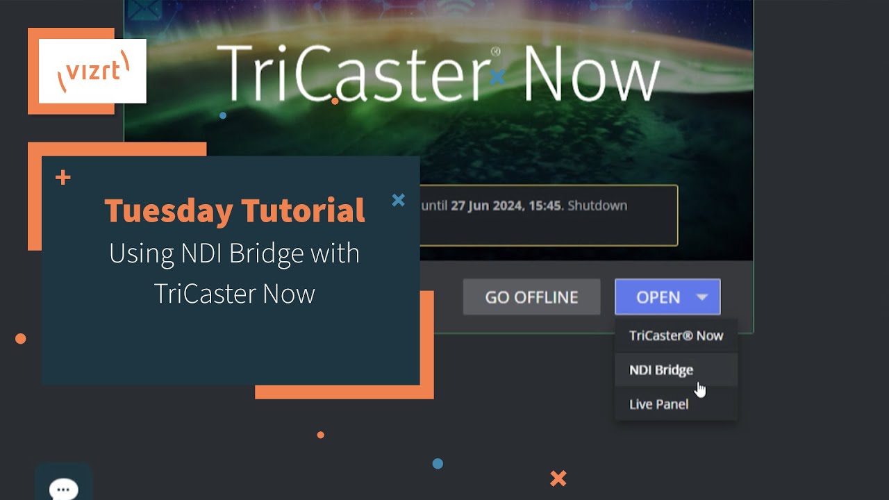 Tuesday Tutorial : Using NDI Bridge with TriCaster Now - YouTube
