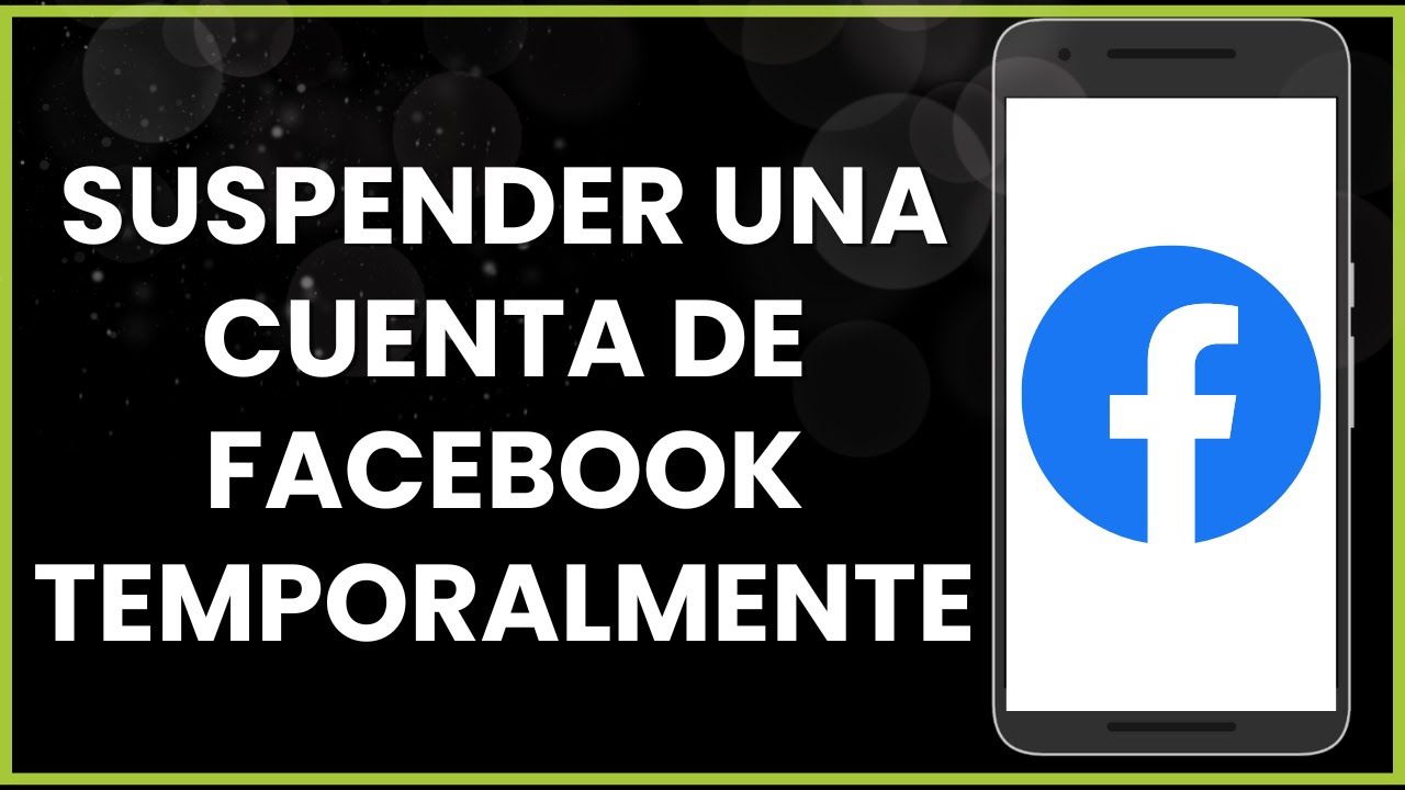 Cómo suspender una cuenta de Facebook temporalmente ! - YouTube