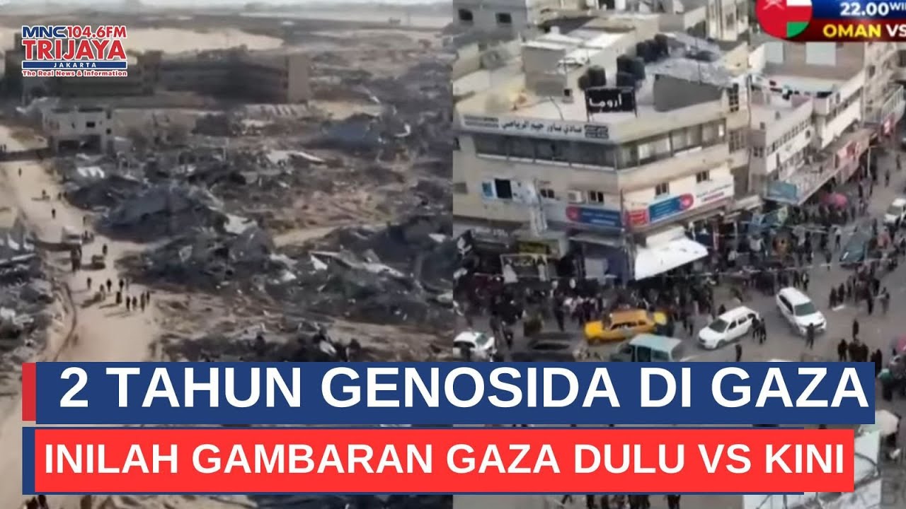 2 Tahun Genosida Di Gaza, Inilah Gambaran Gaza Dulu vs Kini | Trijaya ...