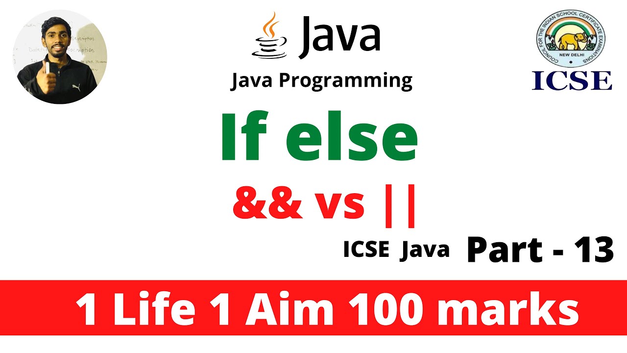 If Else Decision Making Program In Java Icse Java Class 10 Prateik 1465