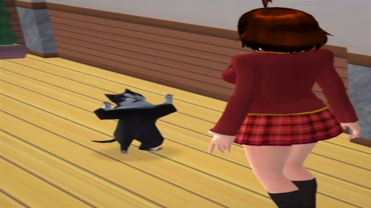 Sims cat breakdancing to different songs - YouTube