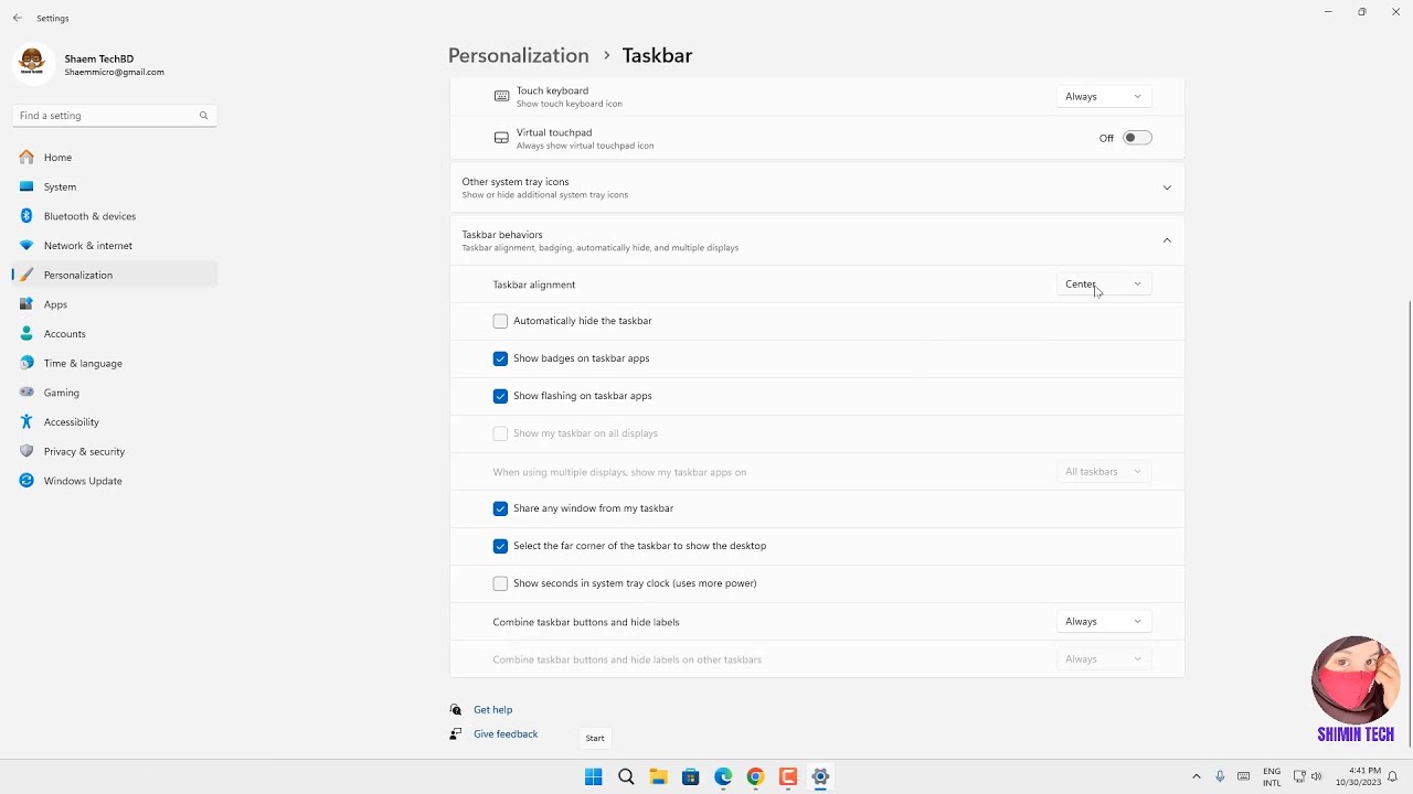 How to Change Taskbar Alignment Windows 11 - YouTube