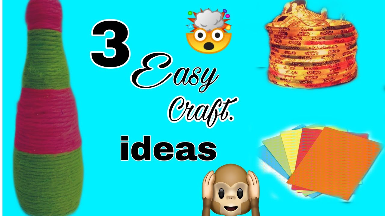 3 EaSy AnD UsEfUll CRAFT IDEAS (create and Craft ideas). - YouTube