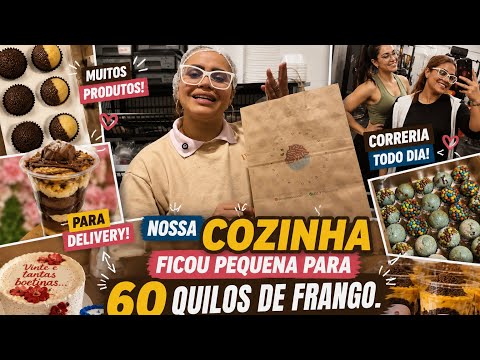Dia de recheio de coxinha, muitos pedidos de última hora, a cozinha ficou pequena 