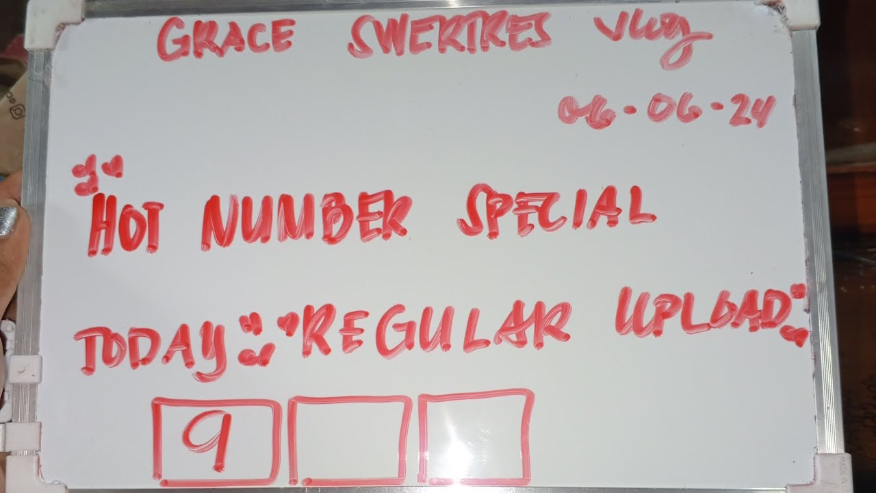 HOT NUMBER SPECIAL TODAY JUNE 6|REGULAR UPLOAD|GRACESWERTRESVLOG - YouTube