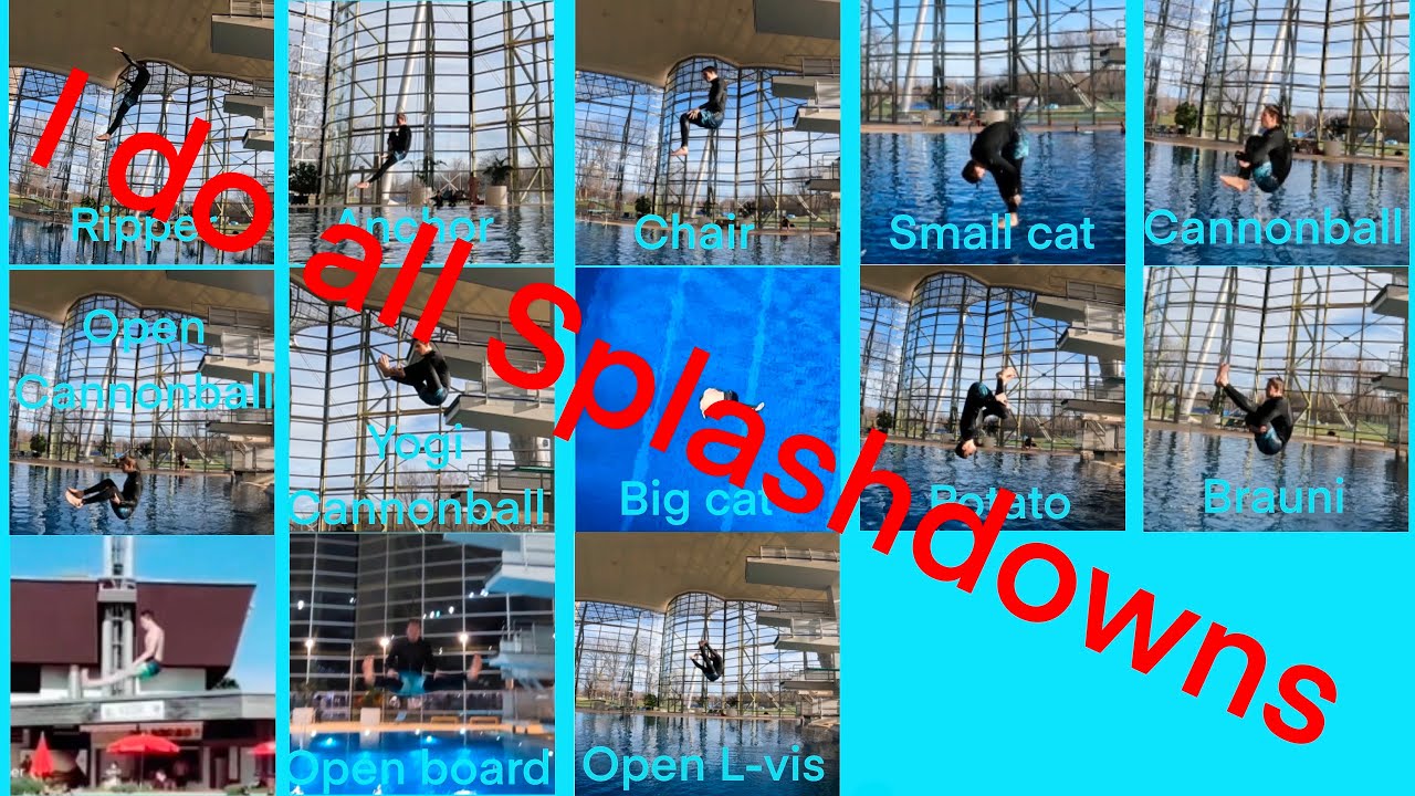 All Splashdowns of Splashdiving/X-diving - YouTube
