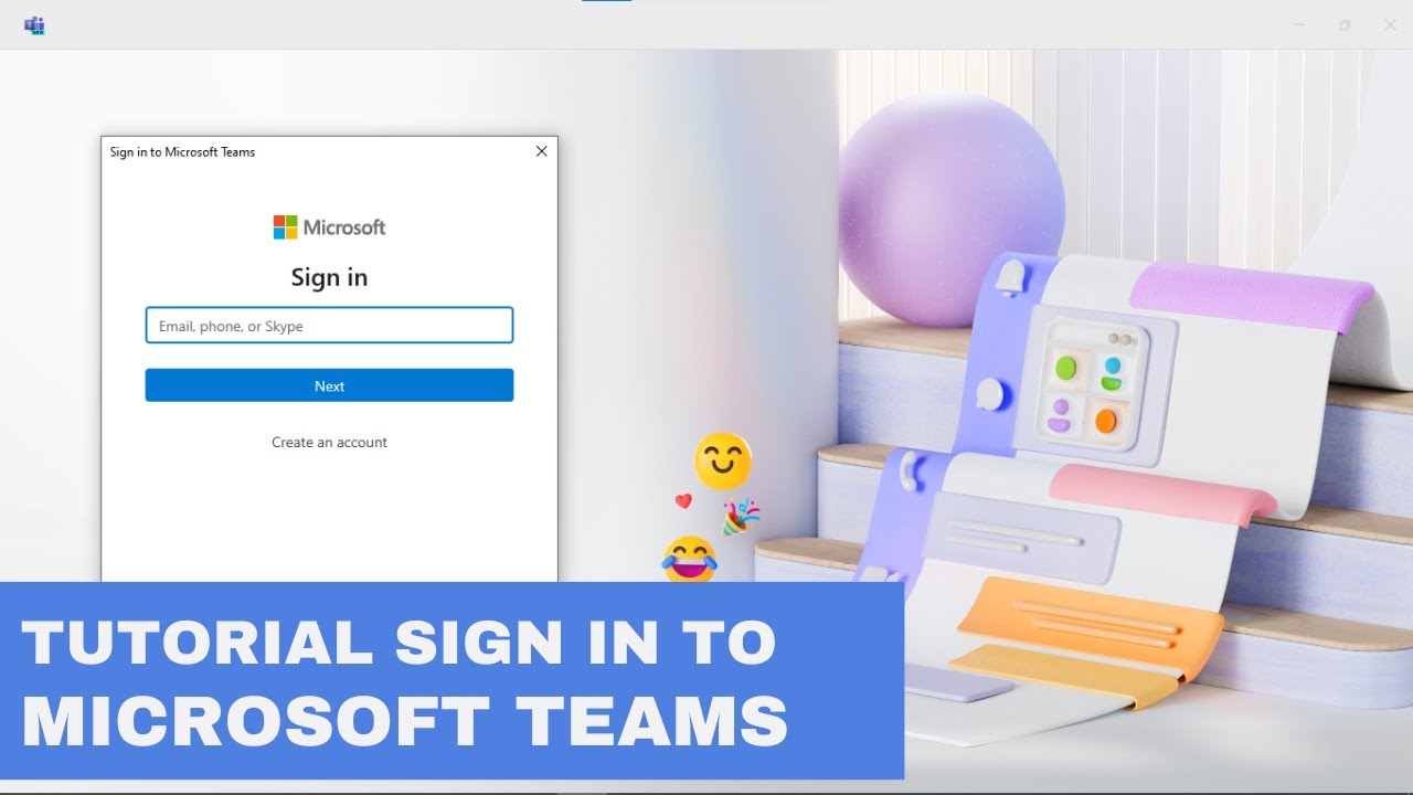 Tutorial Sign in to Microsoft Teams - YouTube