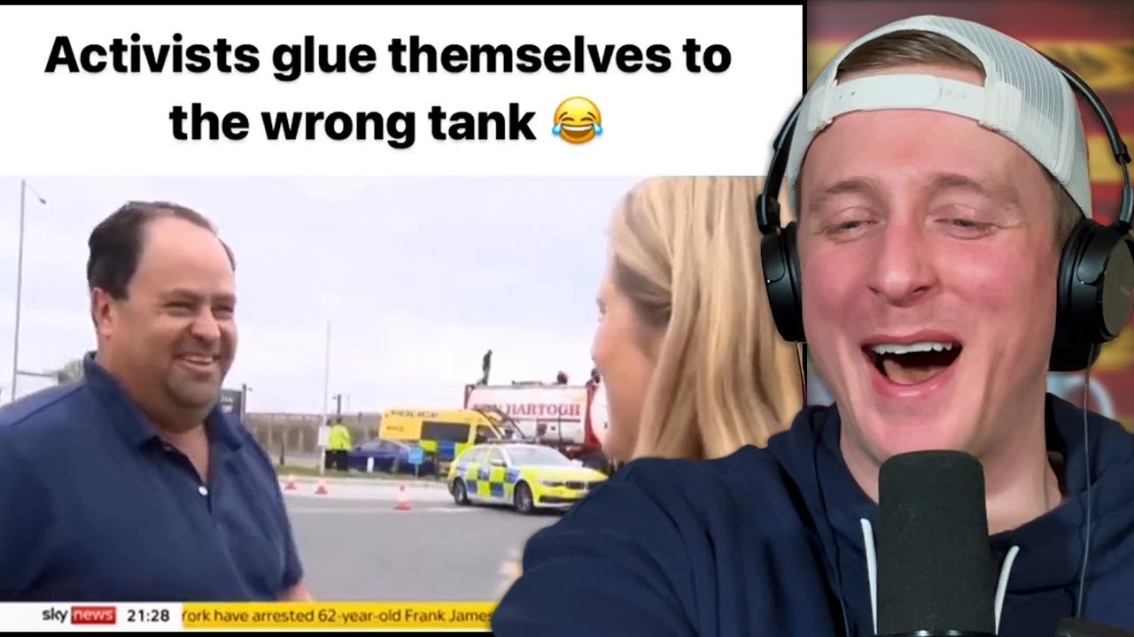 Anti-Oil Activists glue themselves to a COOKING OIL Truck! | TRY NOT TO ...