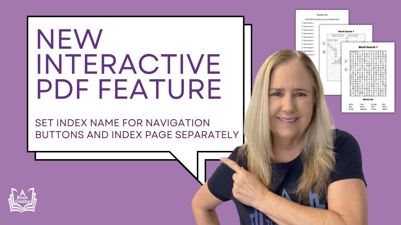 Update Alert: Separate Index Page and Button Titles in Interactive PDFs - YouTube