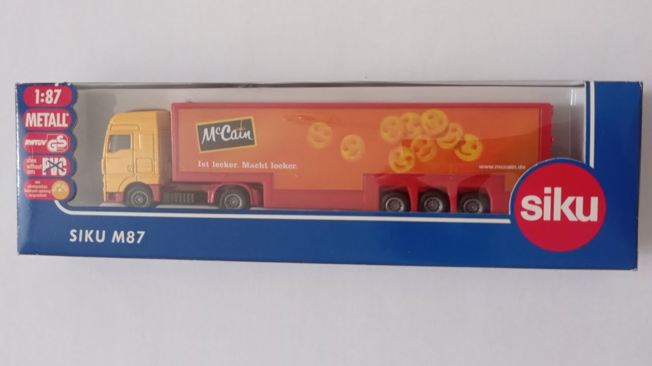 Unboxing Siku 1835 MAN TGA Jumbo Truck (2001) - YouTube