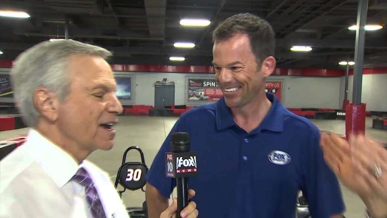 Rick and Andrea race NASCAR reporter - YouTube