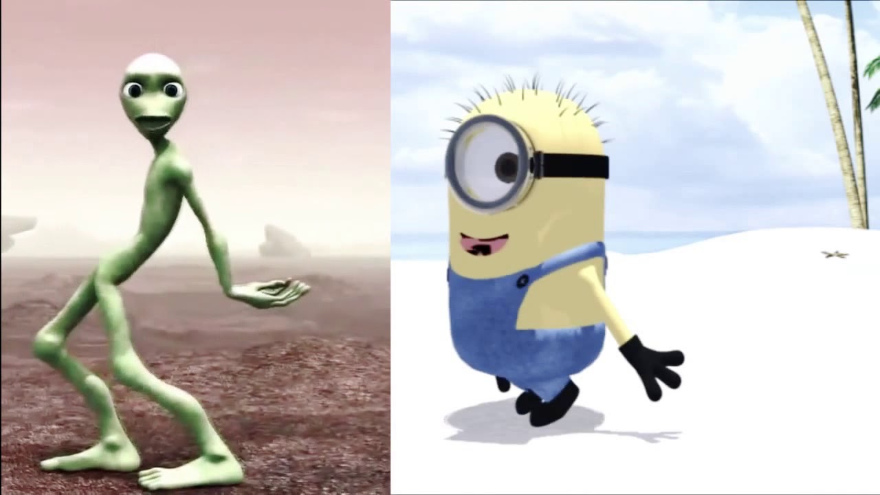 Alien Vs Minion | Dame tu casita | Alien dance - YouTube