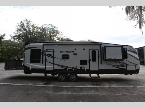 2017 Keystone RV Carbon 31 Toy Hauler Travel Trailer - YouTube
