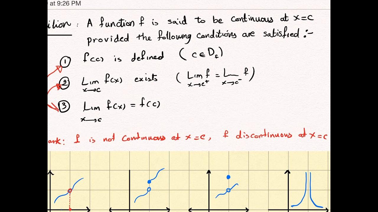 Lecture#18(Continuity)-part#1 - YouTube