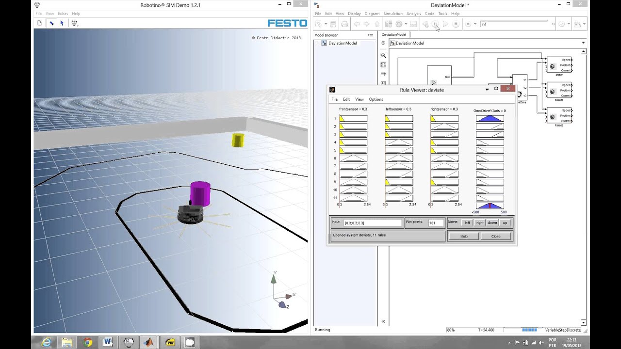 Object Deviation using Fuzzy Logic - YouTube