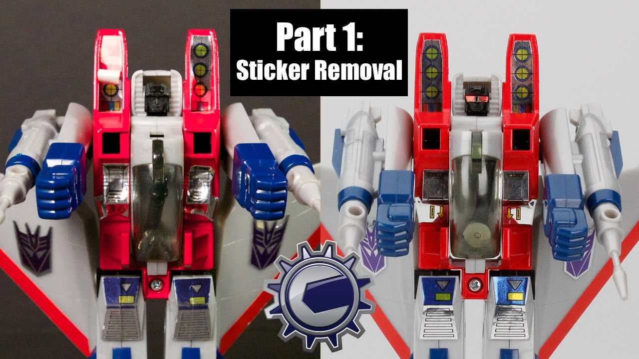 Fix Those Grodey Stickers! Part 1: Stripping - G1 Starscream ...