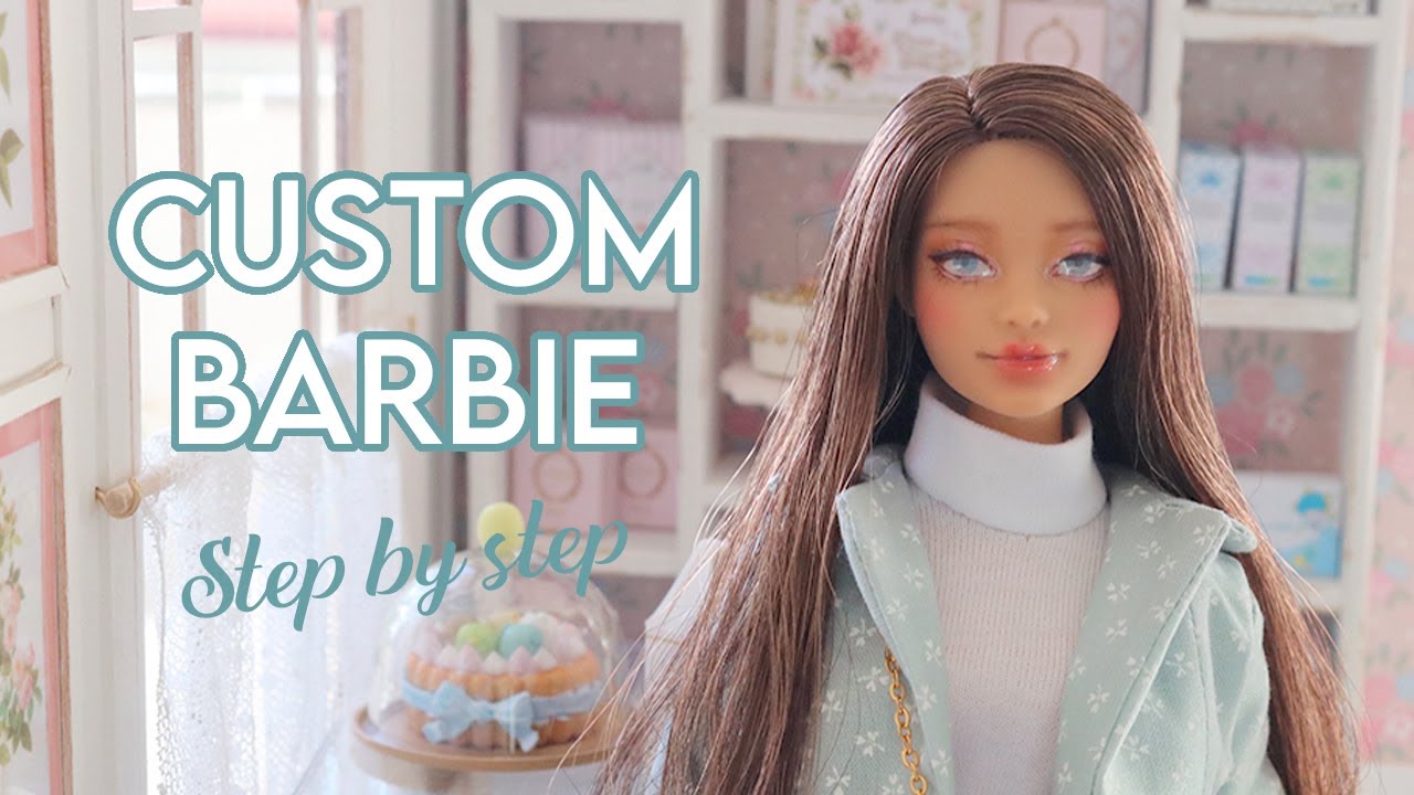 Ooak custom BARBIE doll by Nerea Pozo Custom repaint doll - YouTube
