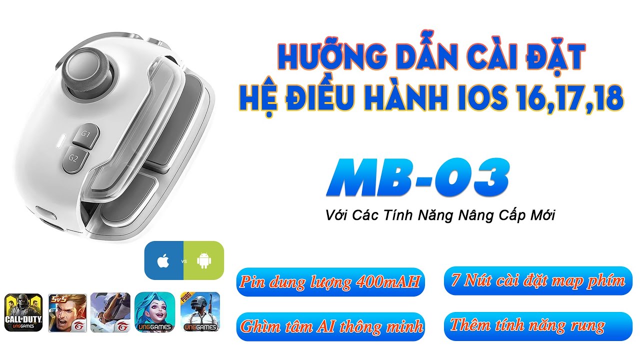 HD Cài Đặt Tay Cầm Memo MB03 Trên Hệ Điều Hành iOS 16,17,18 - YouTube